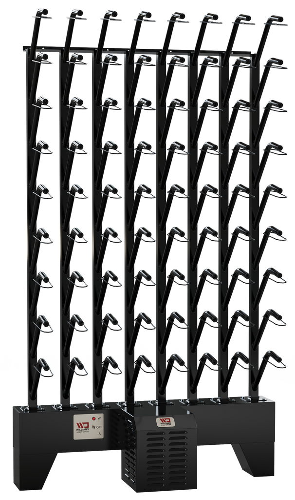 W36CJ | Wall mounted 36 pr cleat dryer (72 cleats TOTAL) – Direct Dryers